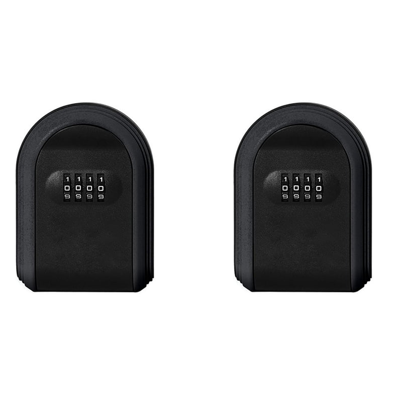 2X Key Safe Box Weatherproof 4 Digit Combination Outdoor Key Security ...