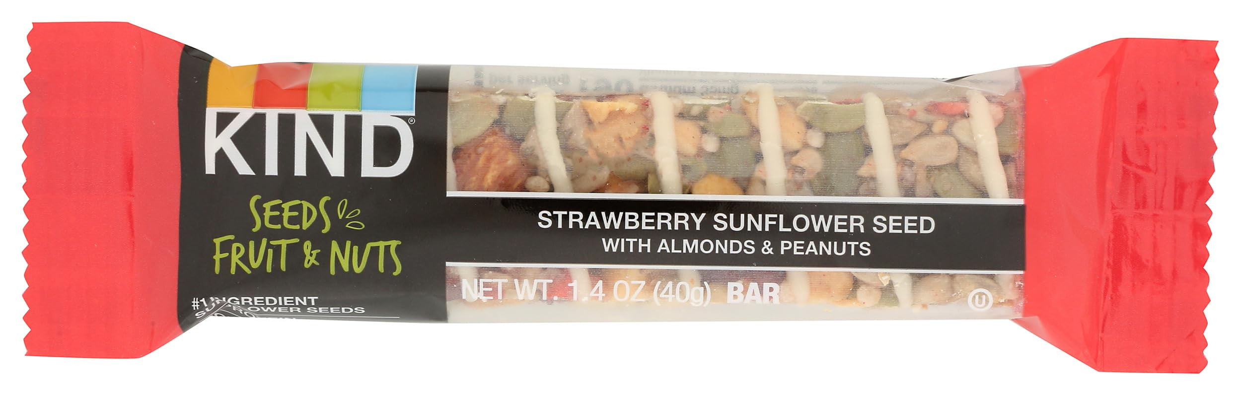 2X - Kind Seeds Fruit & Nuts Snack Bar, Strawberry Sunflower Seed | 5G ...