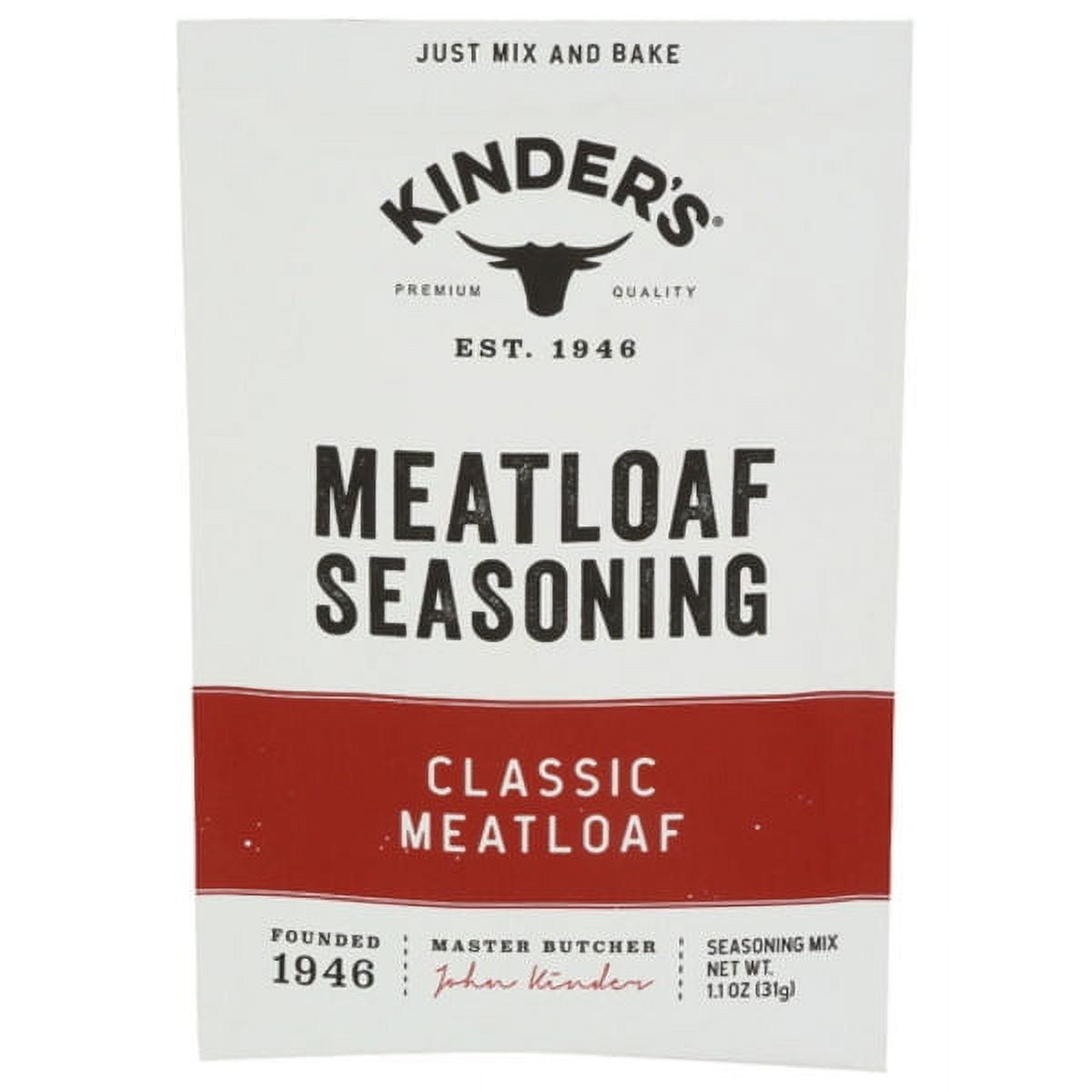 2X - Kinder's Classic Meatloaf Butcher's Original Recipe Seasoning ...