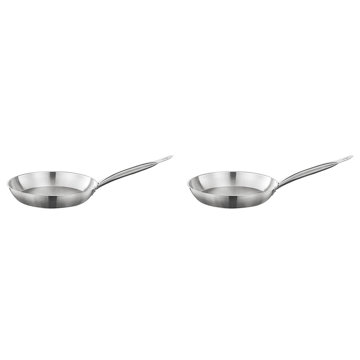 2X Kitchen 20cm Induction Frying Pan Stainless Steel Frypan Skillet ...