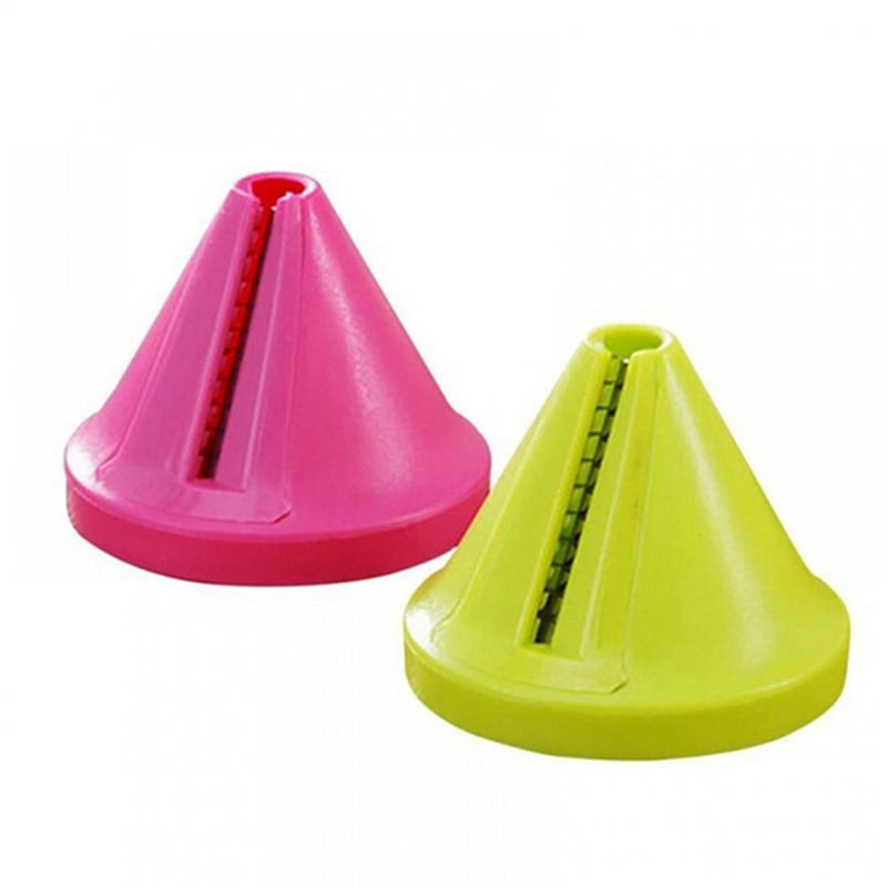 2X Kitchen Gadget Funnel Vegetable Radish Cutter Shred Spiral Device ...
