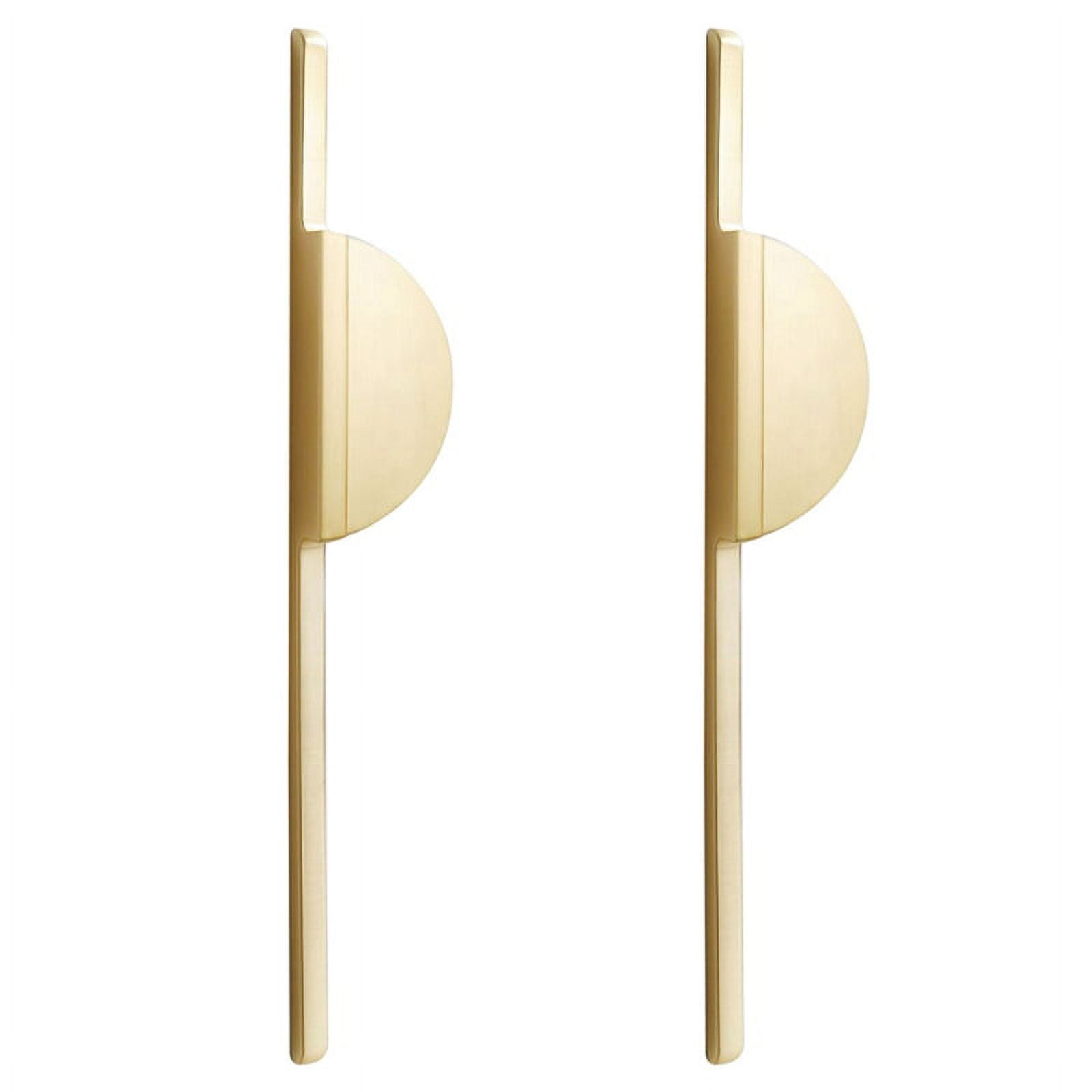 2X Kitchen Pulls Cabinet Pulls Handle Brushed Brass Wardrobe Handles ...