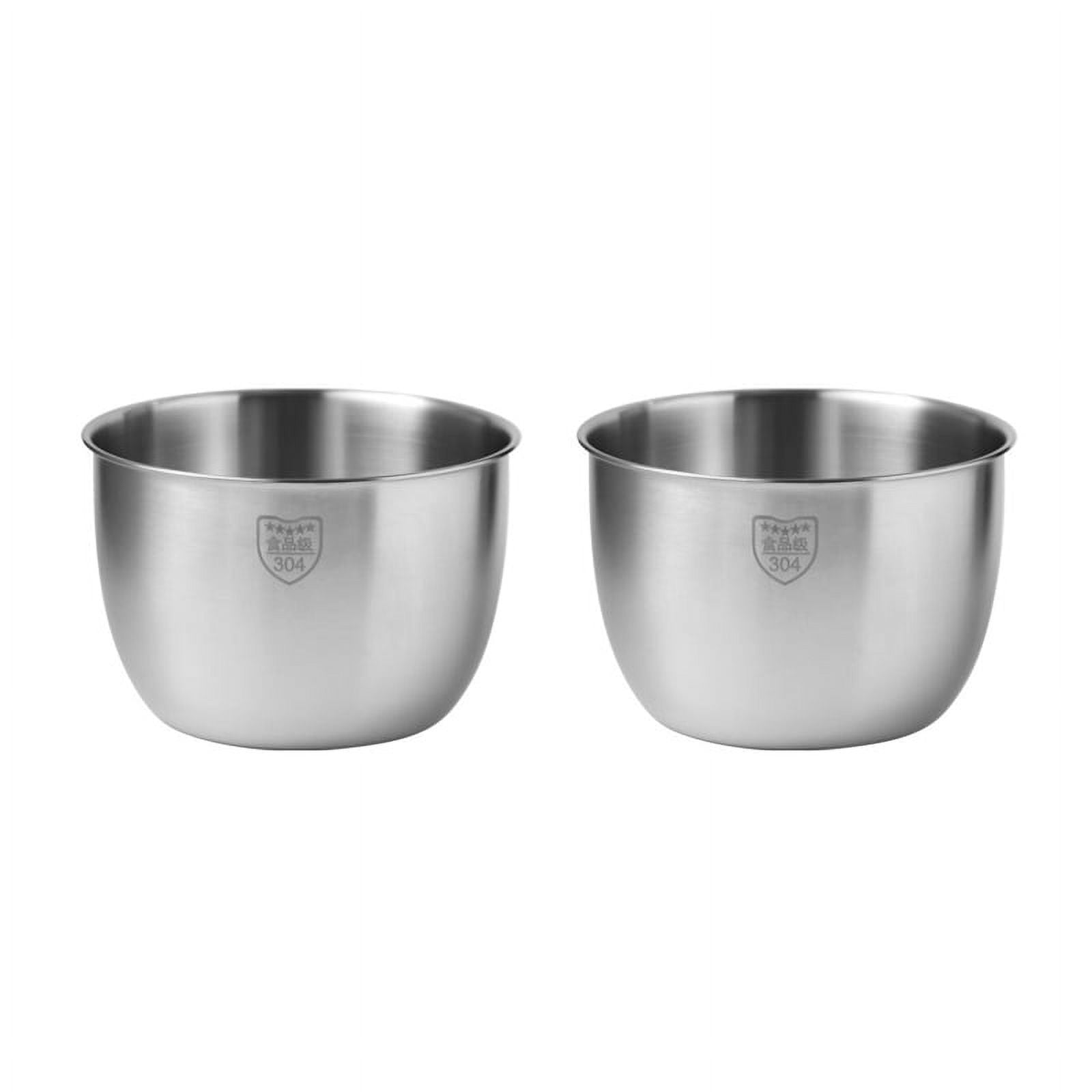 2X Kitchen Stainless Steel 304 Mixing Bowl Deep Design Cooking Baking ...