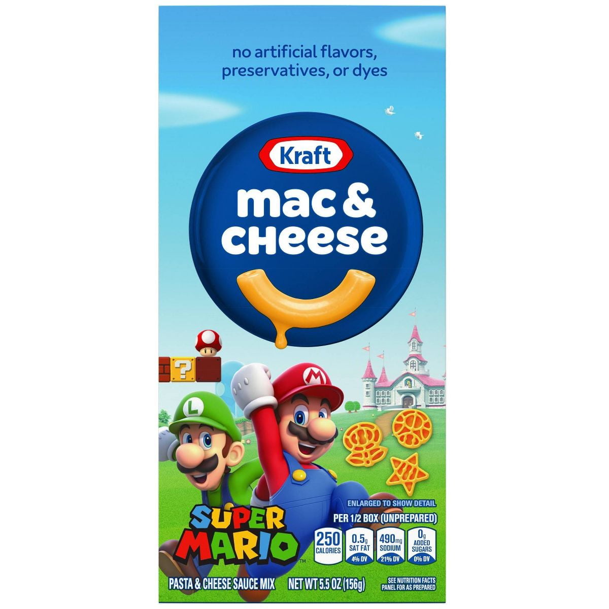 2X - Kraft Super Mario Brothers Shaped Mac and Cheese - 5.5oz - Walmart.com