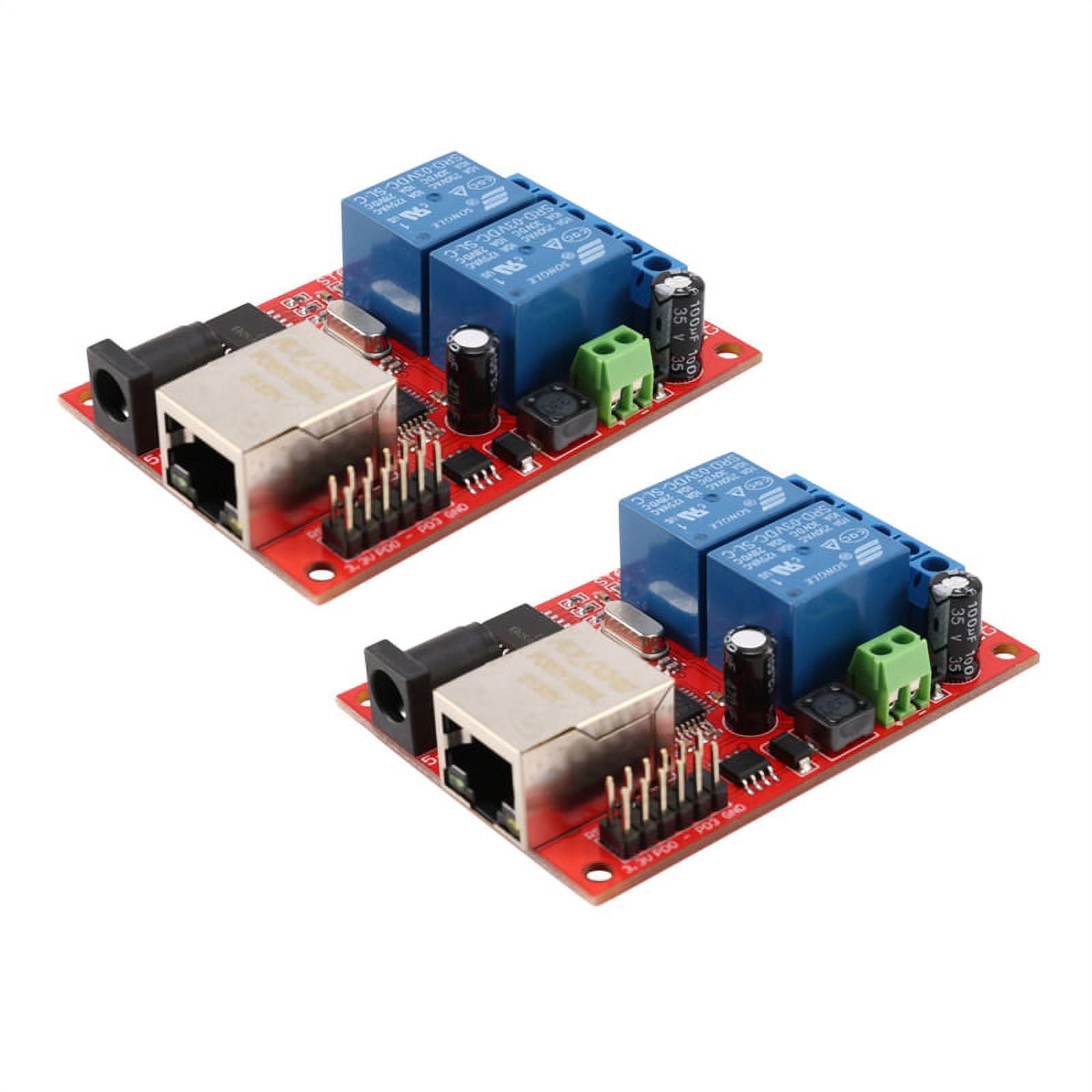 2X LAN Ethernet 2-Way Relay Board Delay Switch /UDP Controller Module WEB Server - Walmart.com