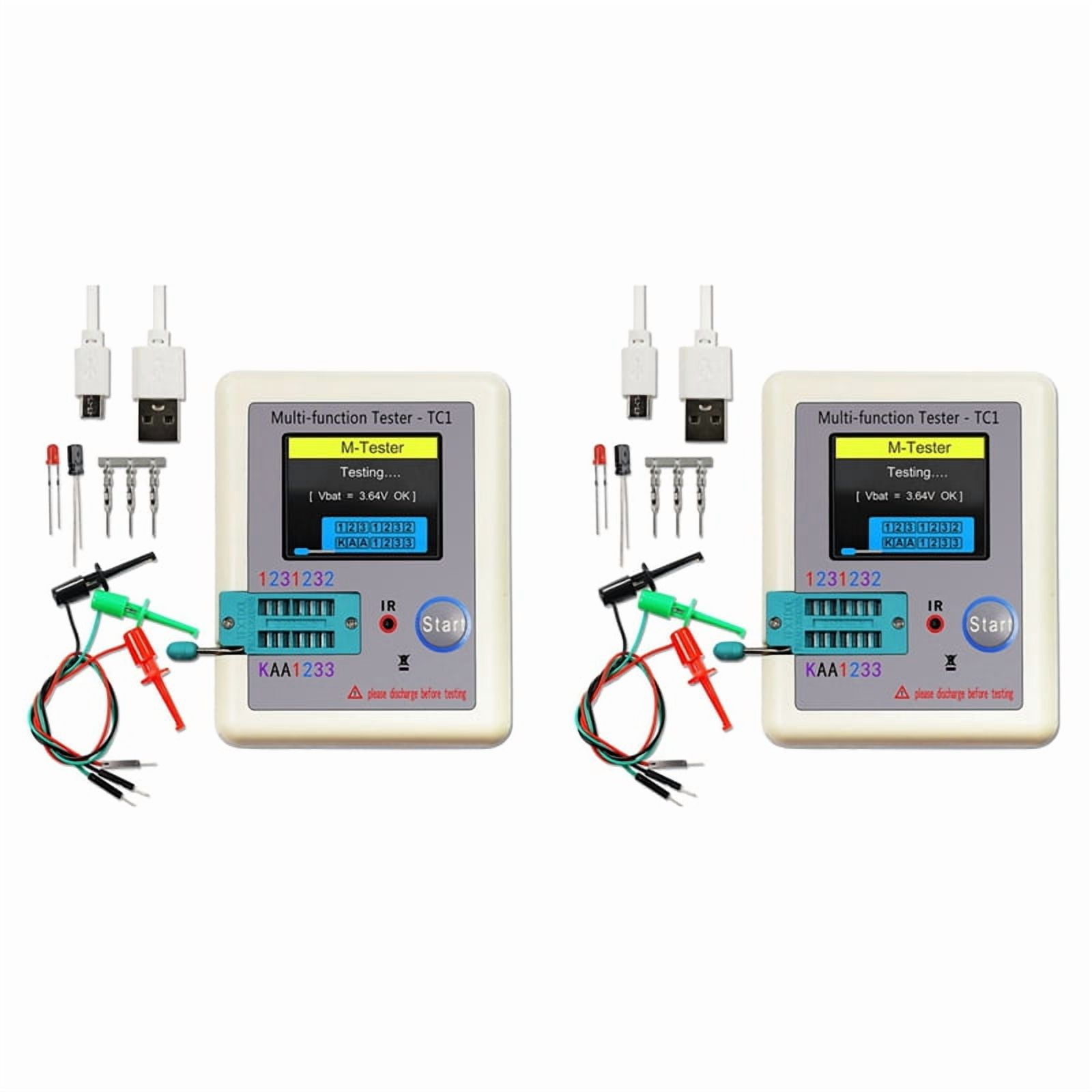 2X -TC1 TC1 Display Multifunctional TFT Backlight Transistor Tester for ...