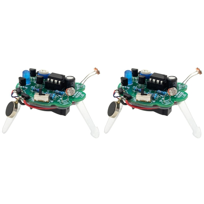 2X LED Breathing Light Soldering DIY Kit Simulated Firefly Flashing ...