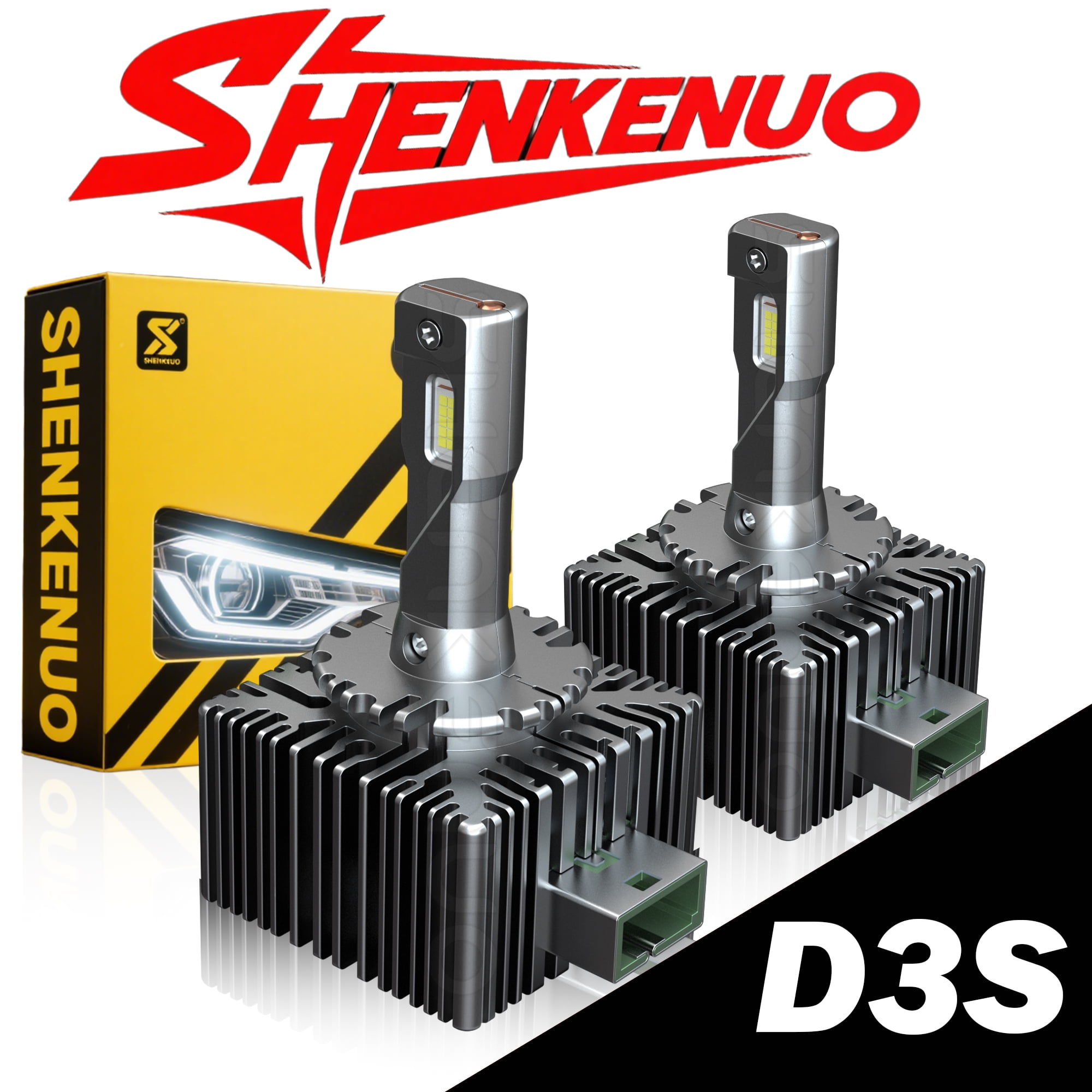 2X LED D3S UPGRADE KIT FOR XENON HEADLIGHT BULBS OEM REPLACEMENT 6500K ...