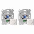 2X LED Dimmer Switch 230V for Dimmable LEDs/ 5-200W with White Cover ...