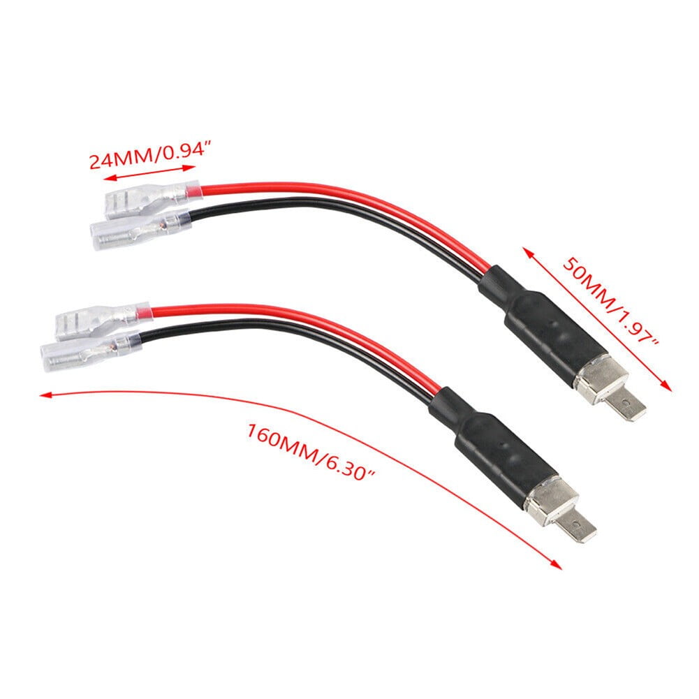 2X LED H1 Converter Wiring Cable Conversion Lines Adapter Holder for ...