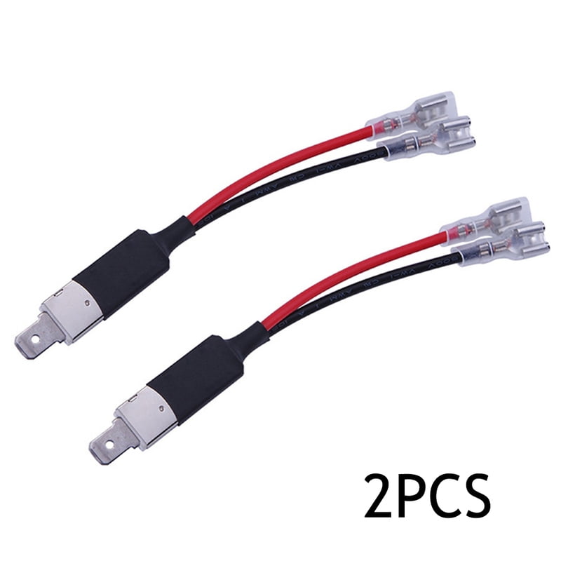 2X LED H1 Replacement Single Converter Wiring Connector Cable ...