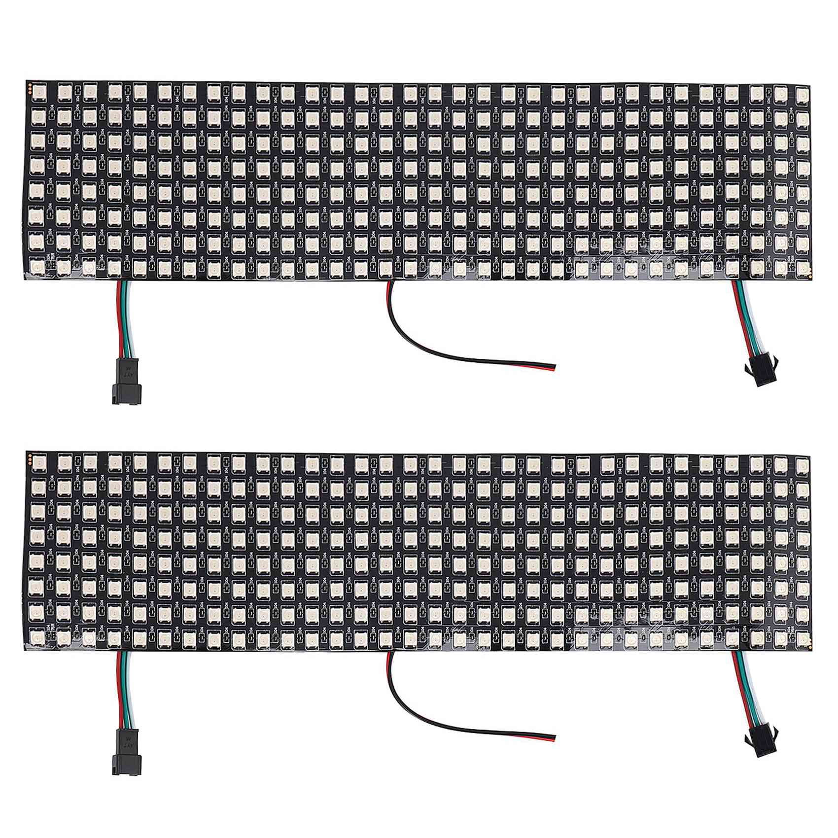 2X LED Matrix Panel, WS2812B RGB 832 Pixels Digital Flexible Dot ...