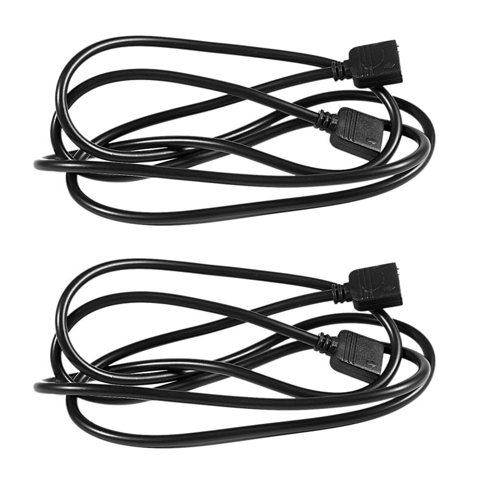 2X LED Strips RGB 4 Pin Female to Female Connector Extension Cable ...