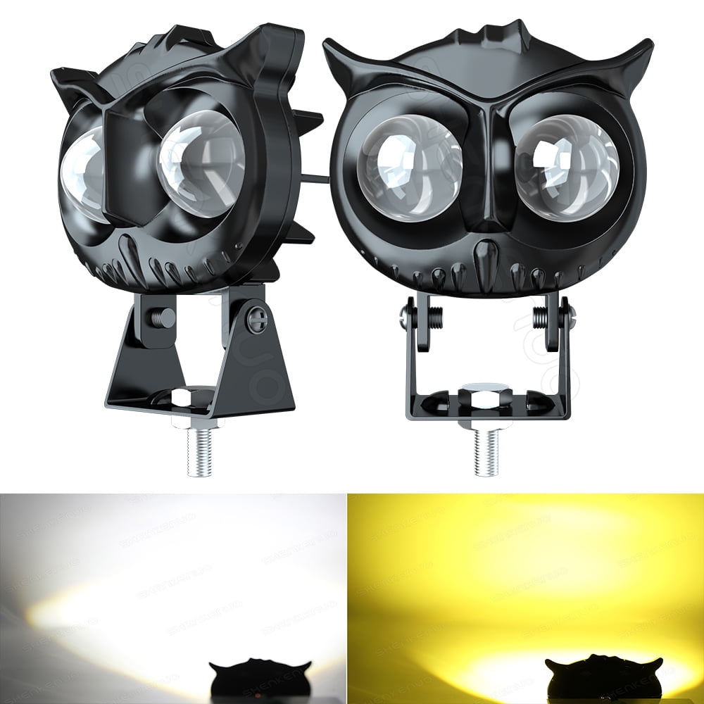 2X LED Work Light Pods Spot Fog Lamp Yellow White Off Road Driving UTV ...