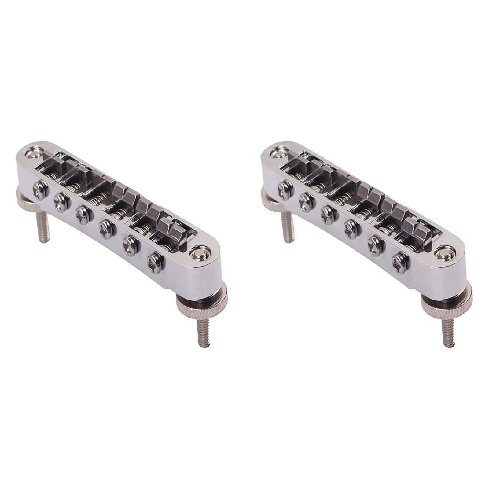 2X LP Bridge Tune O Adjustable Chrome Plated Guitar for Guitars Musical ...