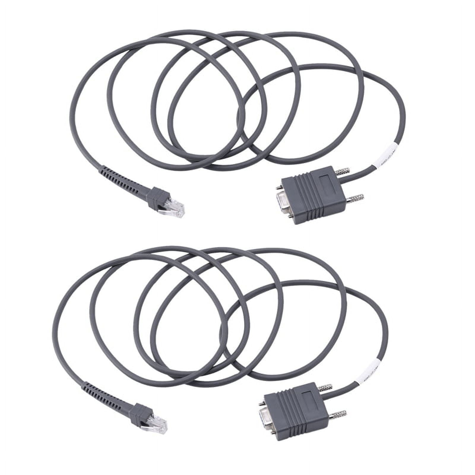 2X LS2208 RS232 Serial Cable CBA-R01-S07PAR for Symbol Barcode Scanner ...