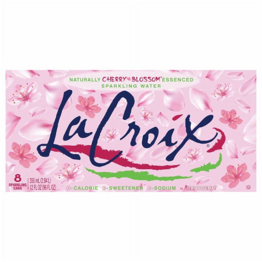 2X-LaCroix Cherry Blossom Naturally Essenced Flavored Sparkling Water ...