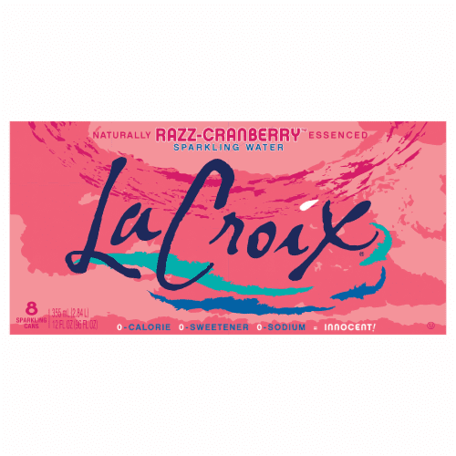 2X-LaCroix Razz-Cranberry Flavored Sparkling Water Cans - 12 fl oz - 8 ...