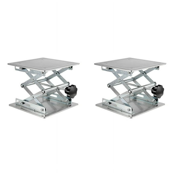 2X Laboratory Lift Stand, Lab Jack Scissor Stand Platform, Table Lifting Jack Platform ...