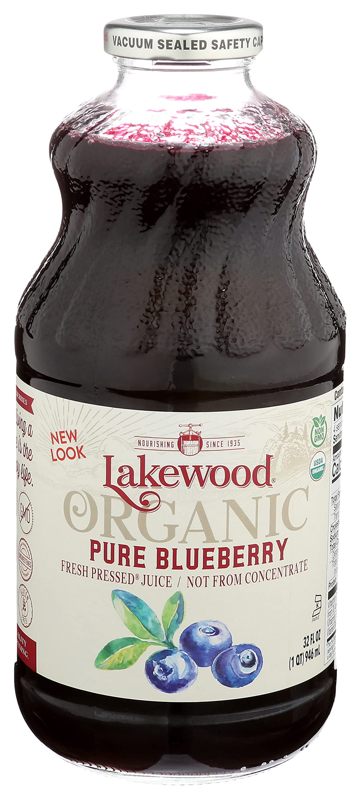 2X - Lakewood Organic Pure Juice, Blueberry, 32 Fz - Walmart.com