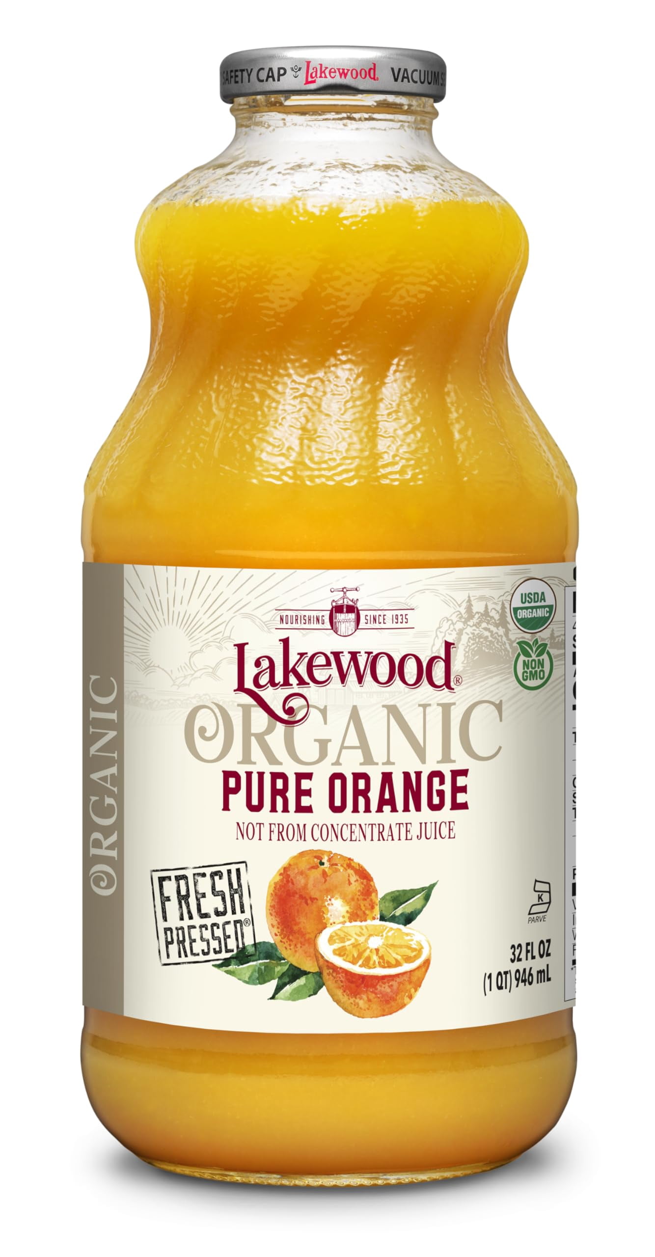 2X - Lakewood Organic Pure Orange Juice, 32 Fz - Walmart.com