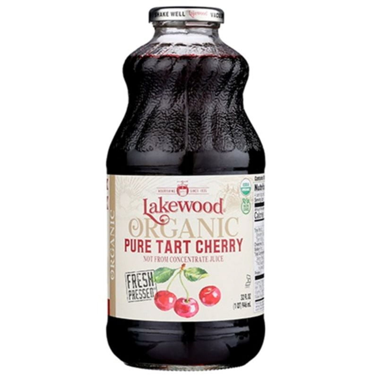 2X - Lakewood Organic Pure Tart Cherry Juice 32 fl oz - Walmart.com