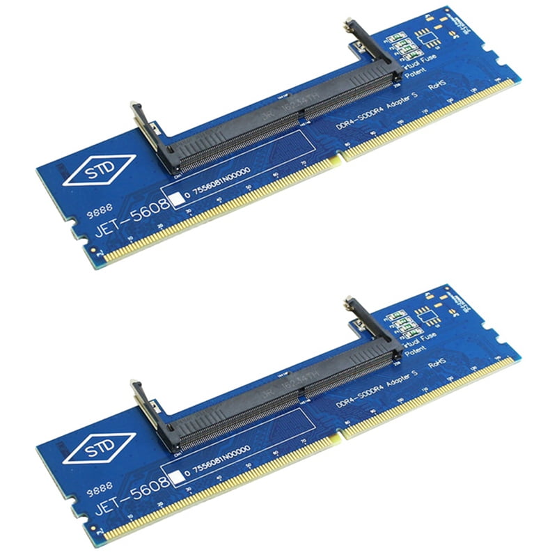 2X Laptop DDR4 RAM Memory to Desktop Converter Adapter Card 260P to ...