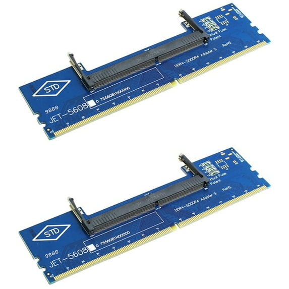 2X Laptop DDR4 RAM Memory to Desktop Converter Adapter Card 260P to ...