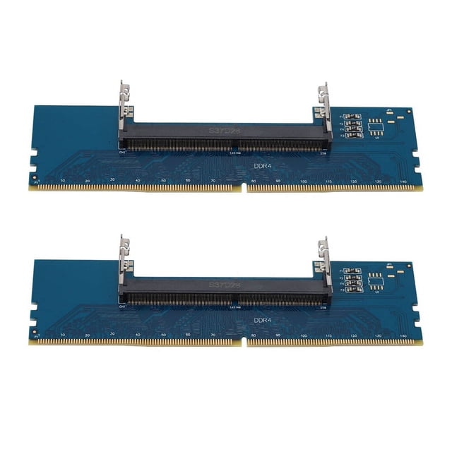 2X Laptop DDR4 SO-DIMM to Desktop DIMM Memory RAM Connector Adapter ...