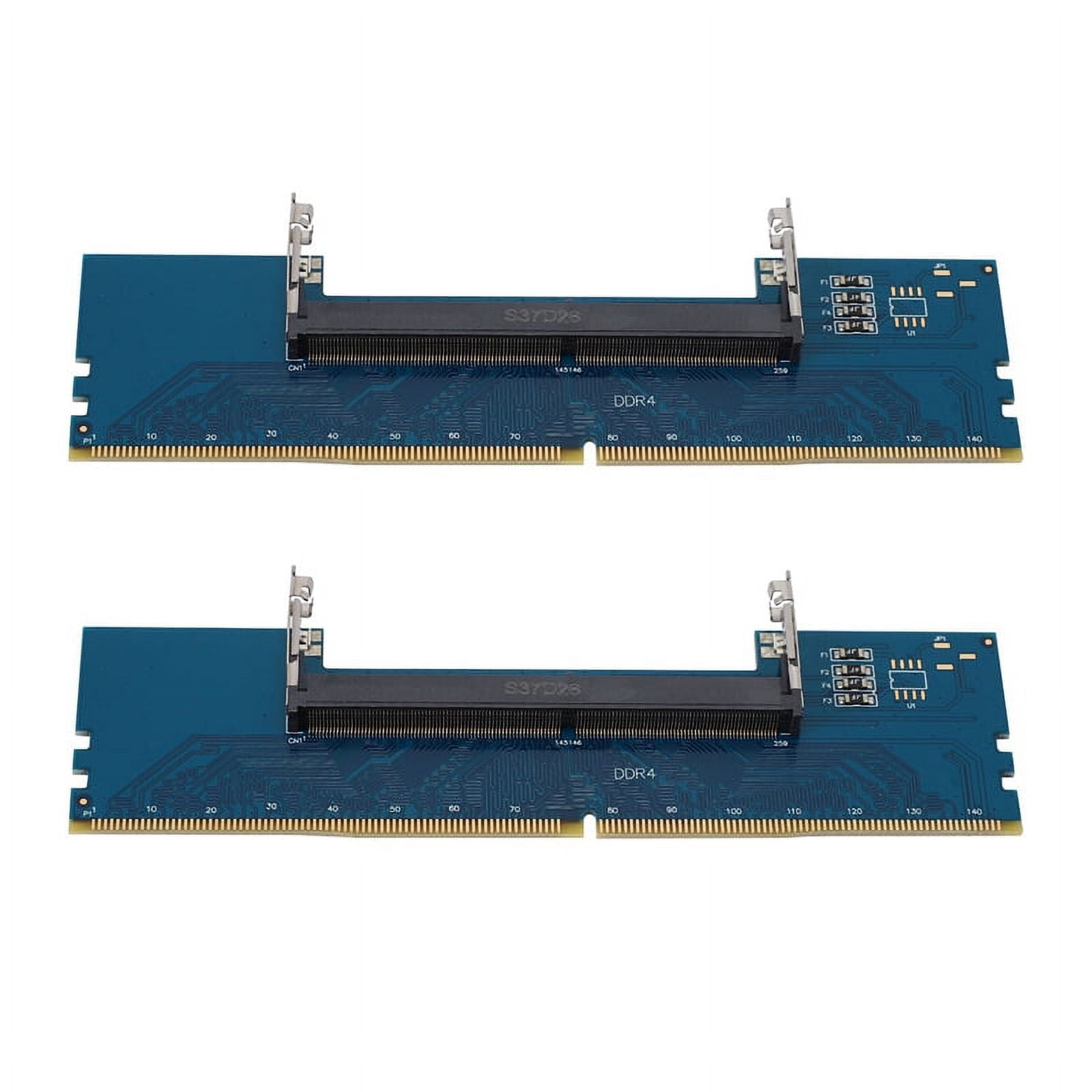 2x Laptop Ddr4 So Dimm To Desktop Dimm Memory Ram Connector Adapter Pc