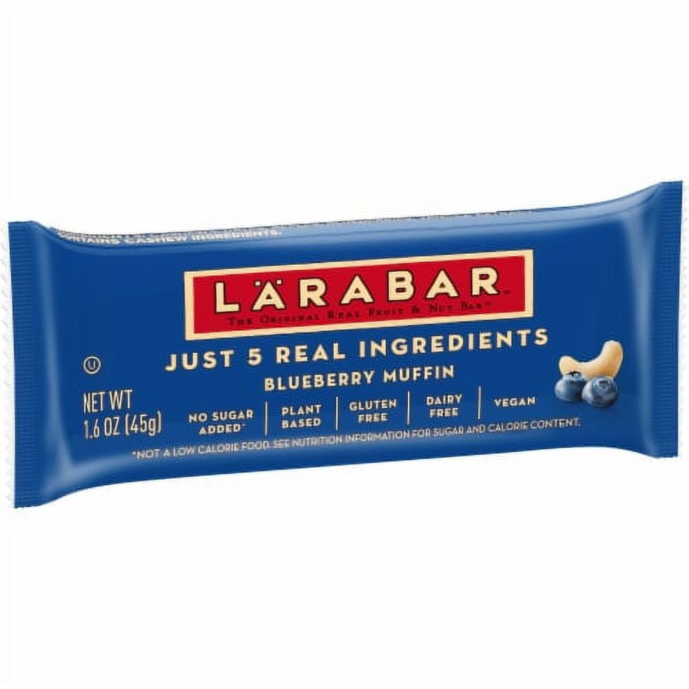 2X-Larabar Blueberry Muffin Fruit & Nut Bar - 1.6 oz - Walmart.com