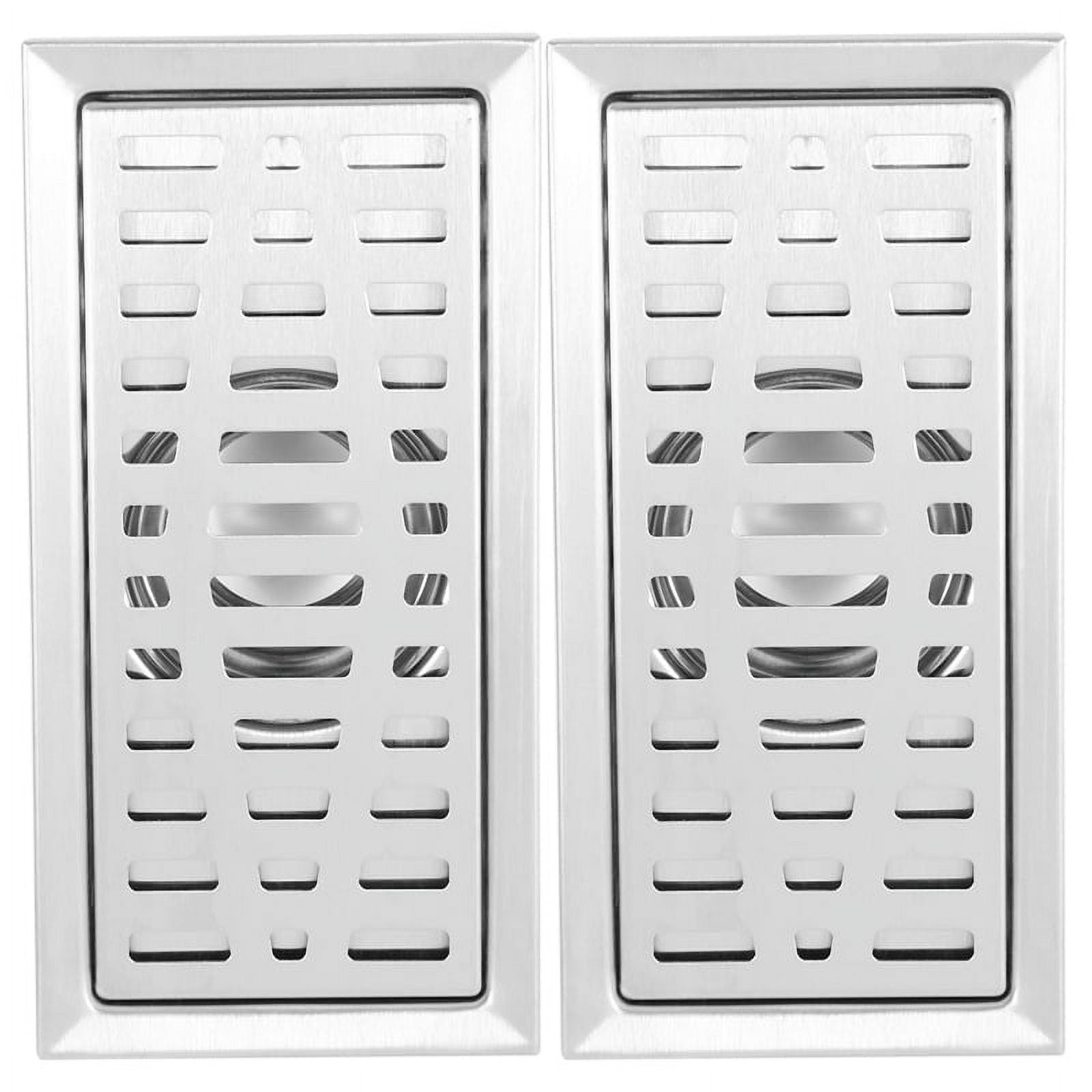 2X Large-Traffic Stainless Steel Bathroom Shower Square Floor Waste ...