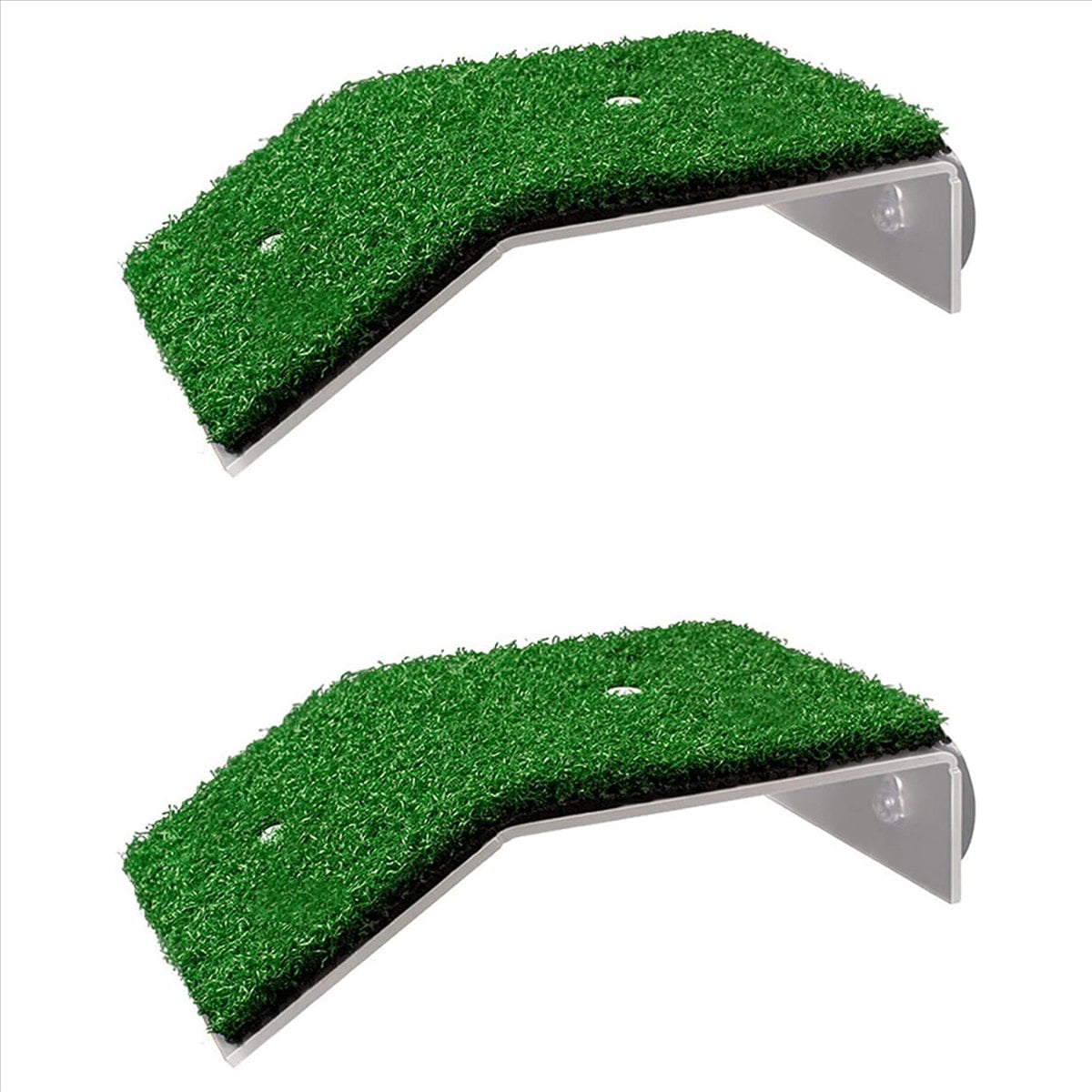 2X Lawn Turtle Basking Platform Resting Platform, Simulation Grass Ramp ...