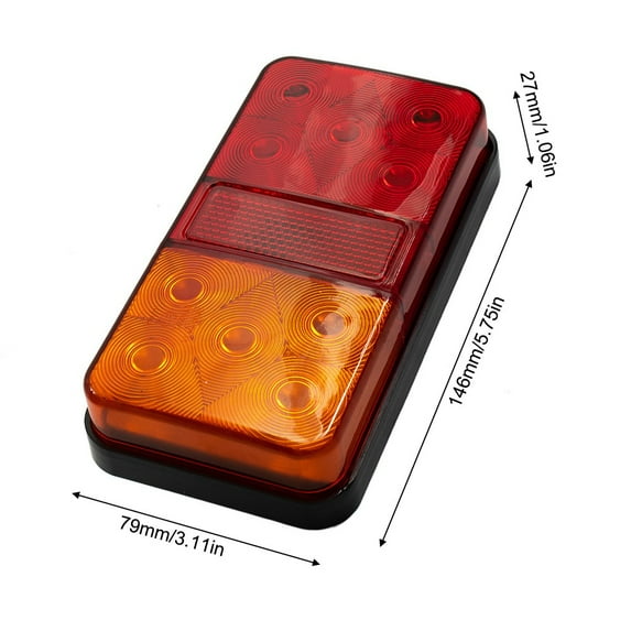 2X Led Waterproof Tail Lights Kit Rv Camper Trailer Truck Rear Turn ...