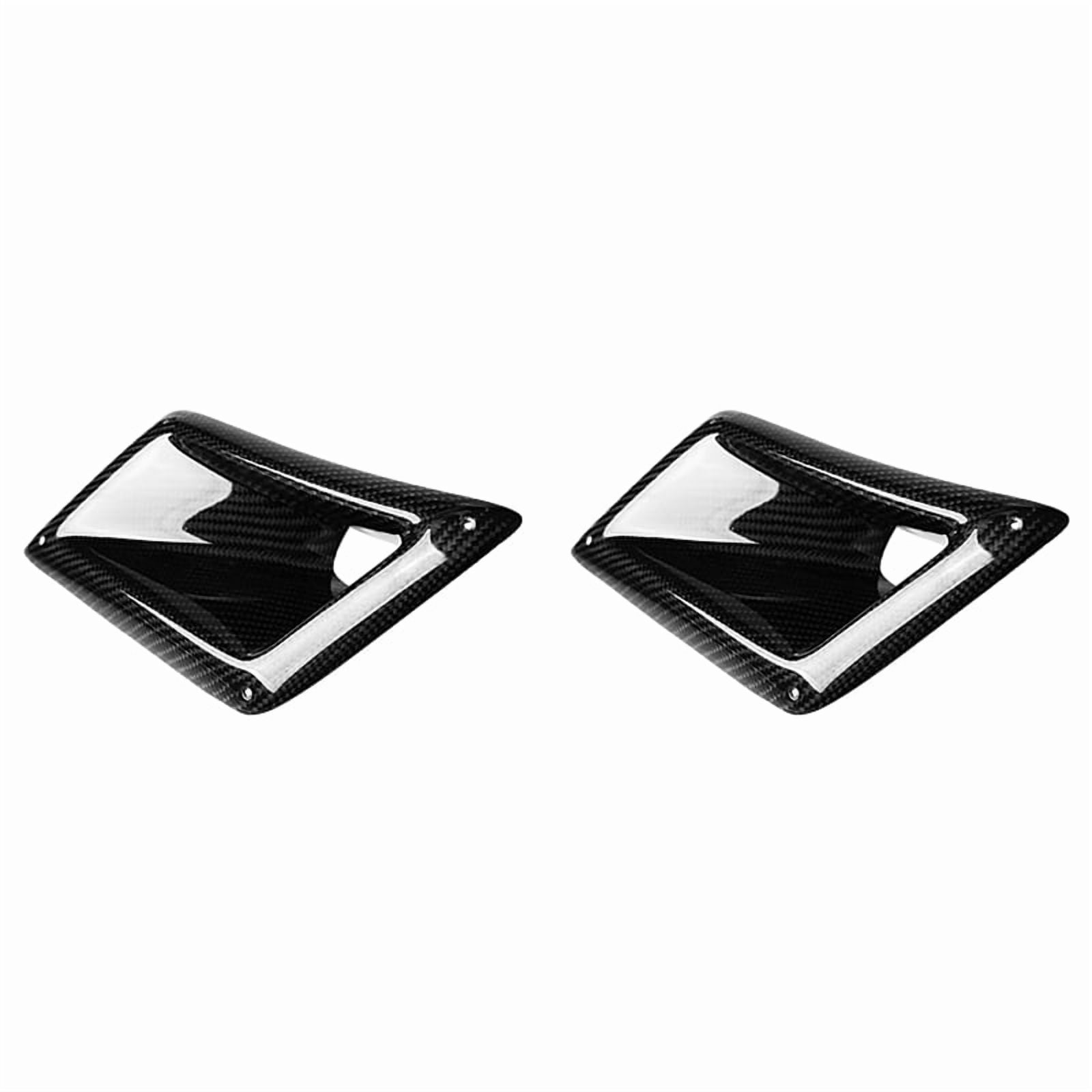2X Left Side Real Carbon Fiber Board Car Front Bumper Air Vent Intake ...