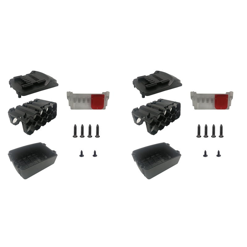 2X Li-Ion Battery Case (No Battery Cell ) Battery Storage Box for 18V 6 ...