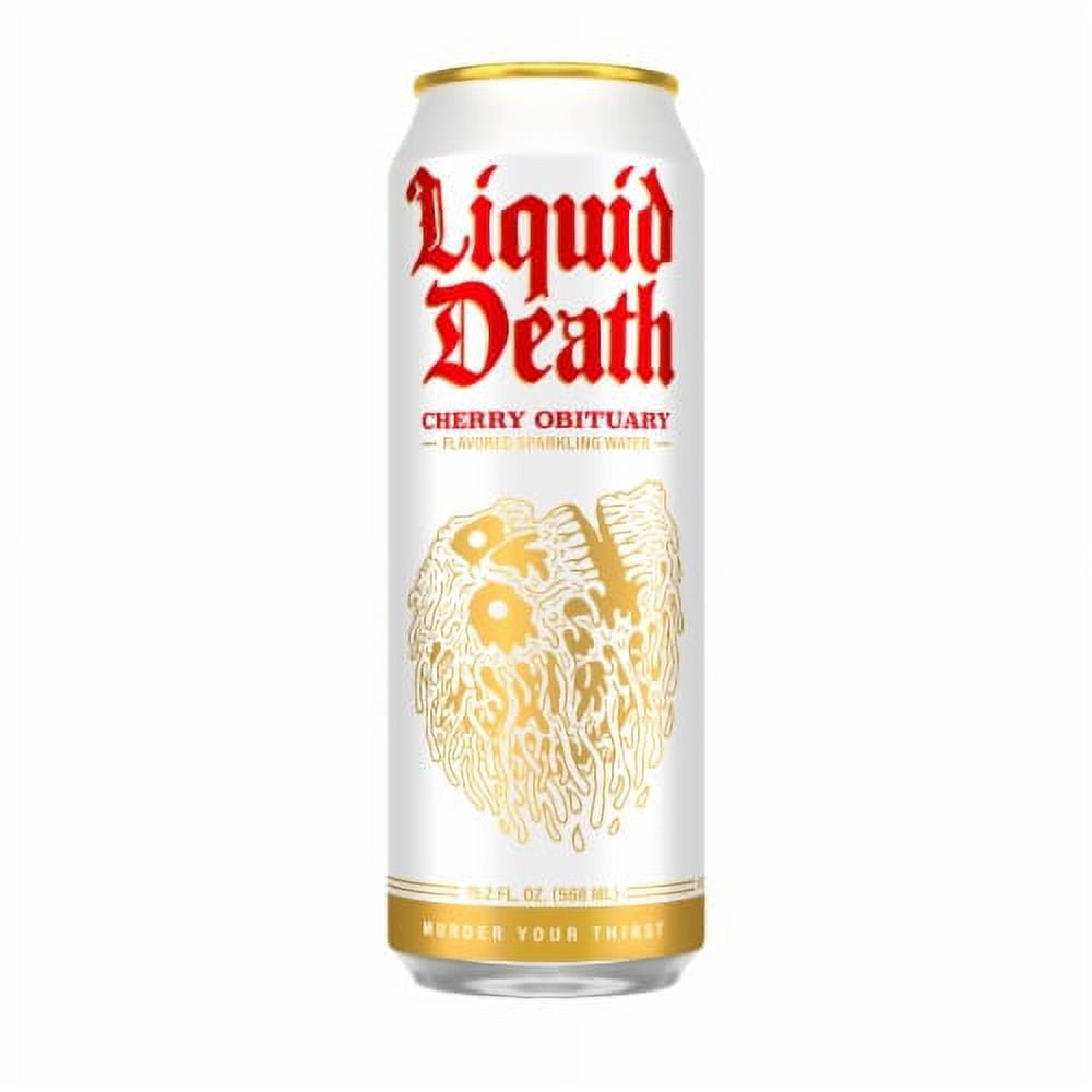 2X - Liquid Death Cherry Obituary Flavored Sparkling Water - Walmart.com