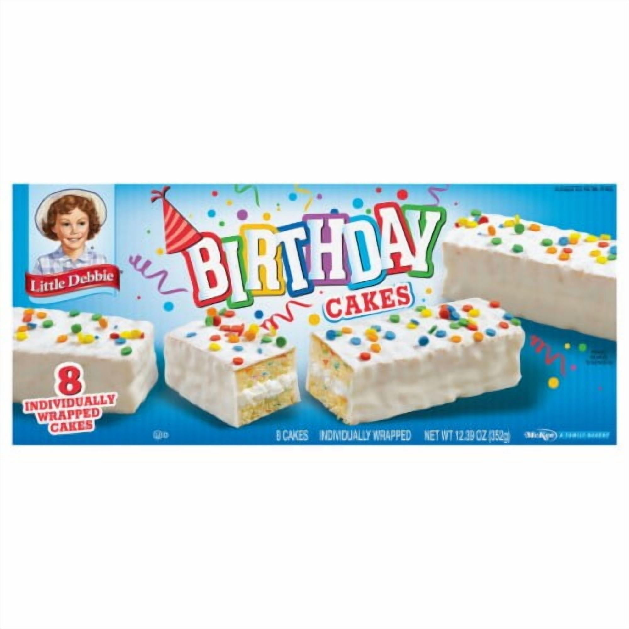 Little Debbie Birthday Cakes - 8 ct- Pack of 2 - Walmart.com