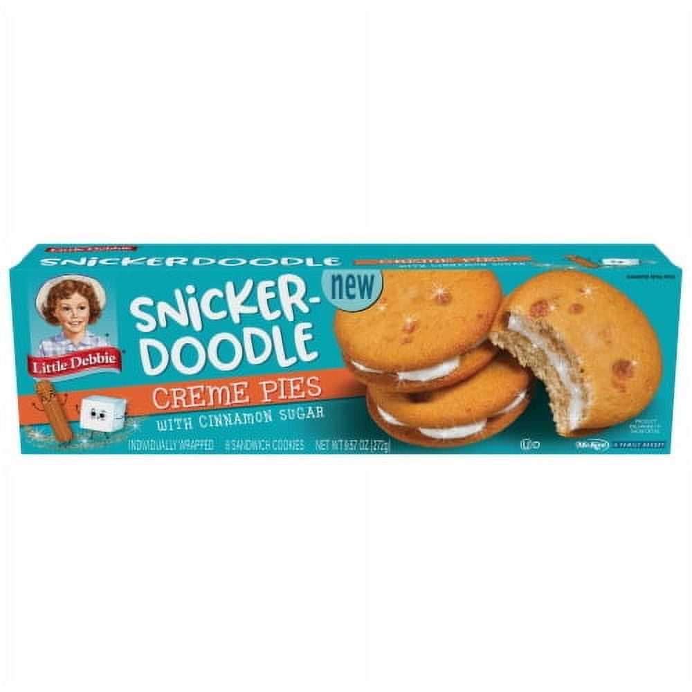 2X-Little Debbie Snickerdoodle Creme Pies with Cinnamon Sugar Sandwich ...