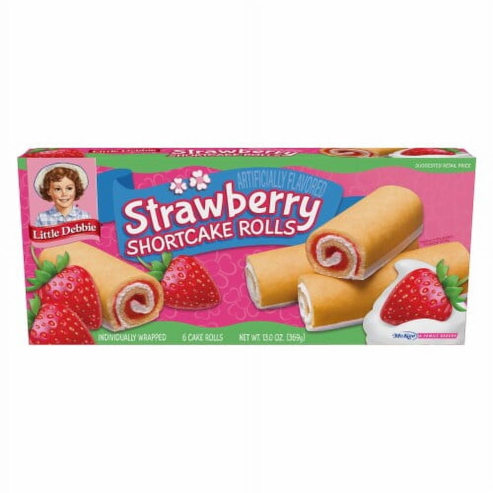 Pack of 2 - Little Debbie Strawberry Shortcake Rolls Family Pack 6 ct ...