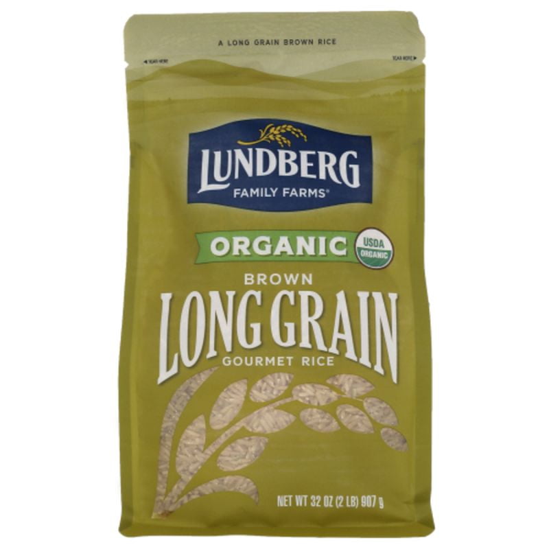 2X - Lundberg Organic Brown Long Grain Rice 2 lb - Walmart.com