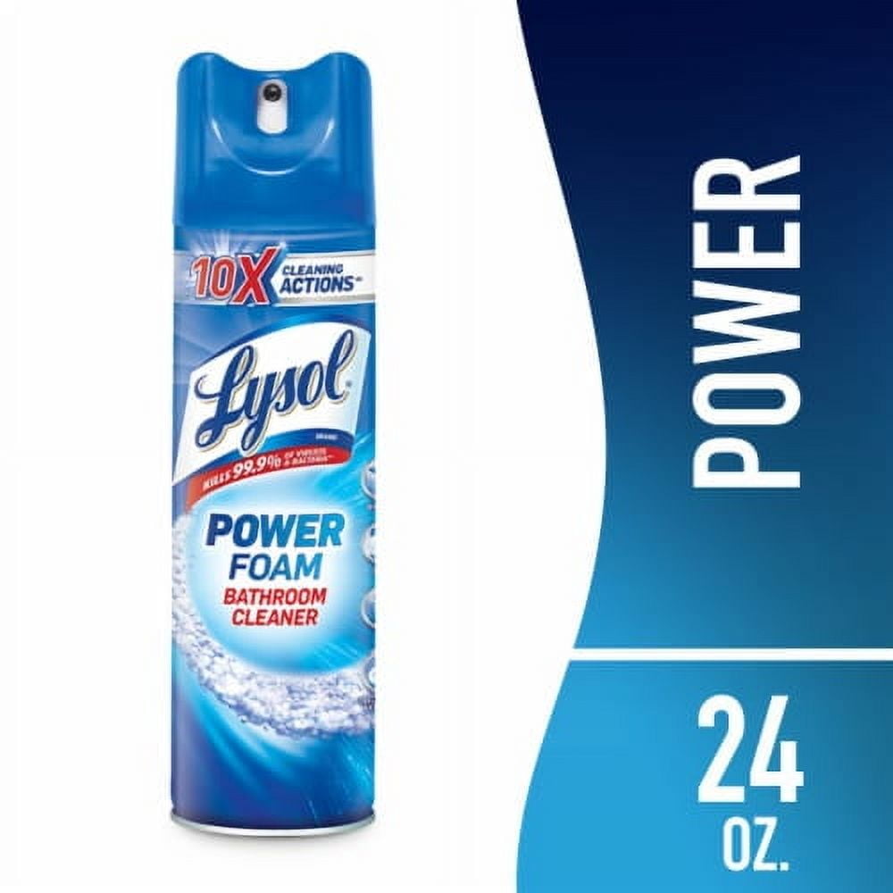 2X-Lysol Power Foam Bathroom Cleaner - 24 oz - Walmart.com