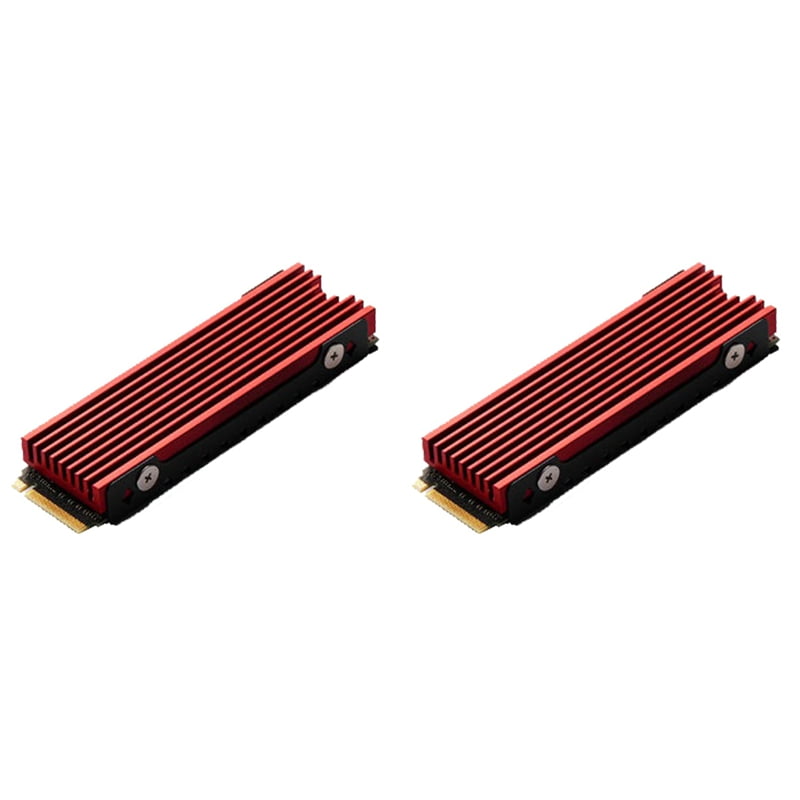 2X M.2 2280 NVMe Heatsink SSD Cooling Pad Aluminum Dissipation with ...