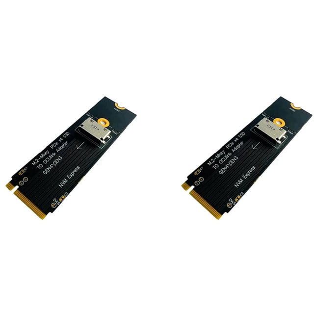2X M.2 NVME to U.2 Oculink SFF-8612 Adapter PCI-E NGFF Multi-Function ...