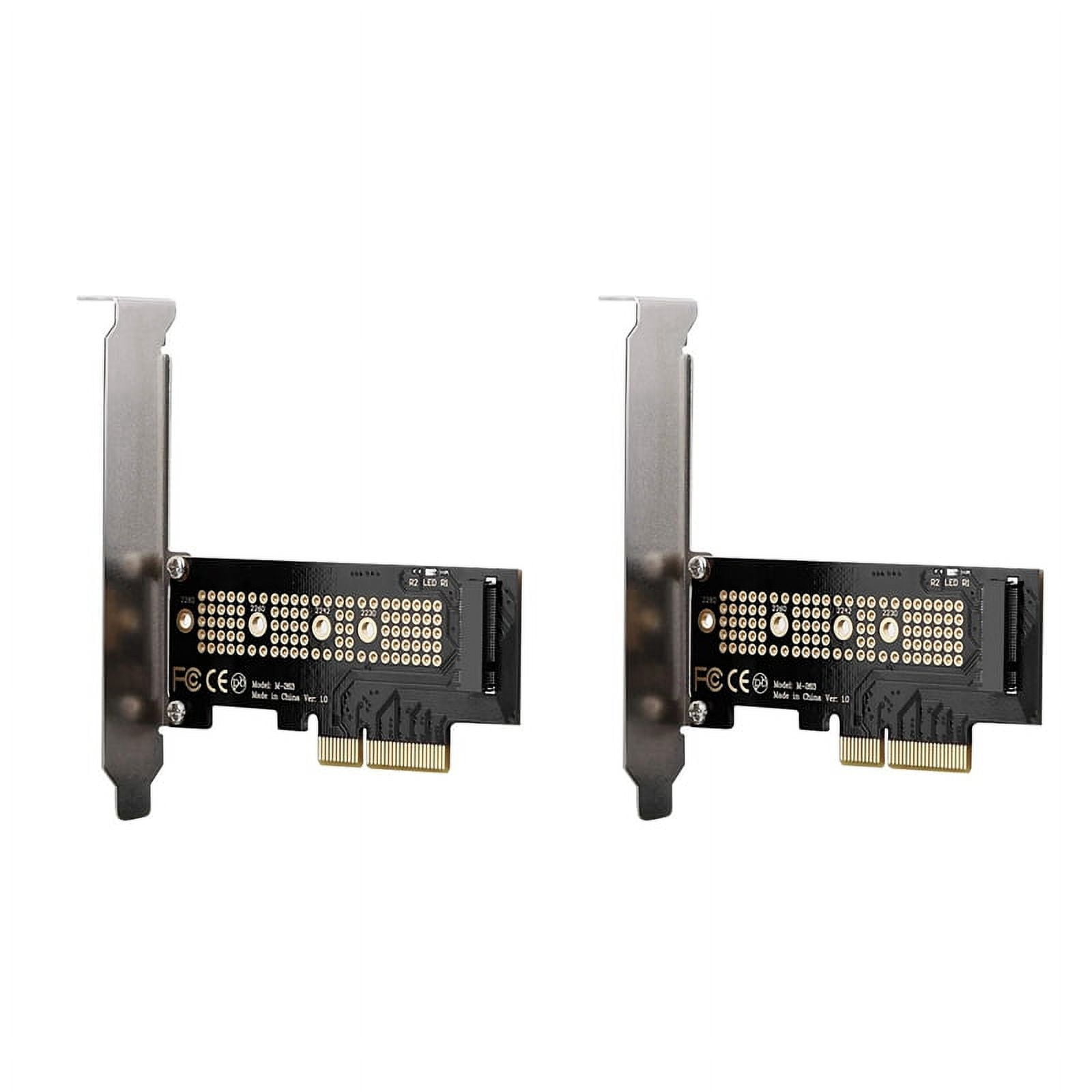 2X M2 to Pci-E 1X Expansion Card M.2 Hard Disk to SSD Card Reader for ...
