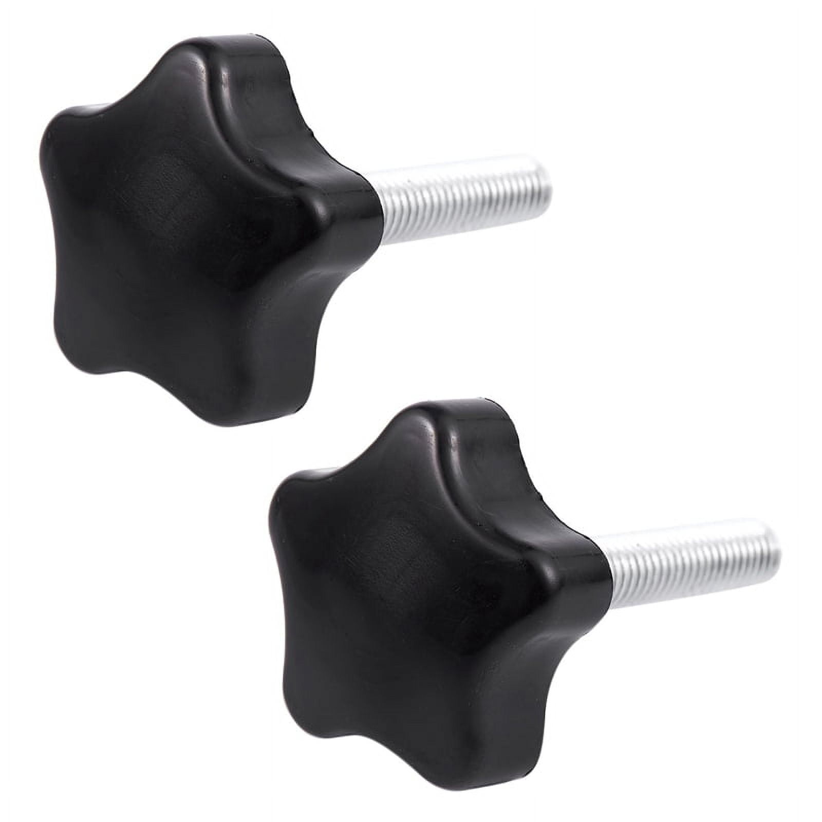 2X M8 x 40mm Screws Star Wing screw Clamp knob handle black - Walmart.com