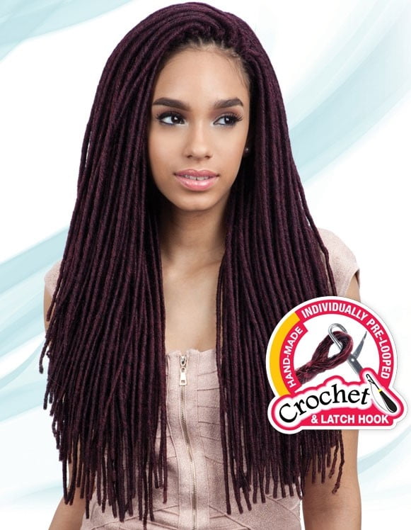 2X MEDIUM SOFT FAUX LOC 20" - FREETRESS SYNTHETIC CROCHET BRAID DREAD ...