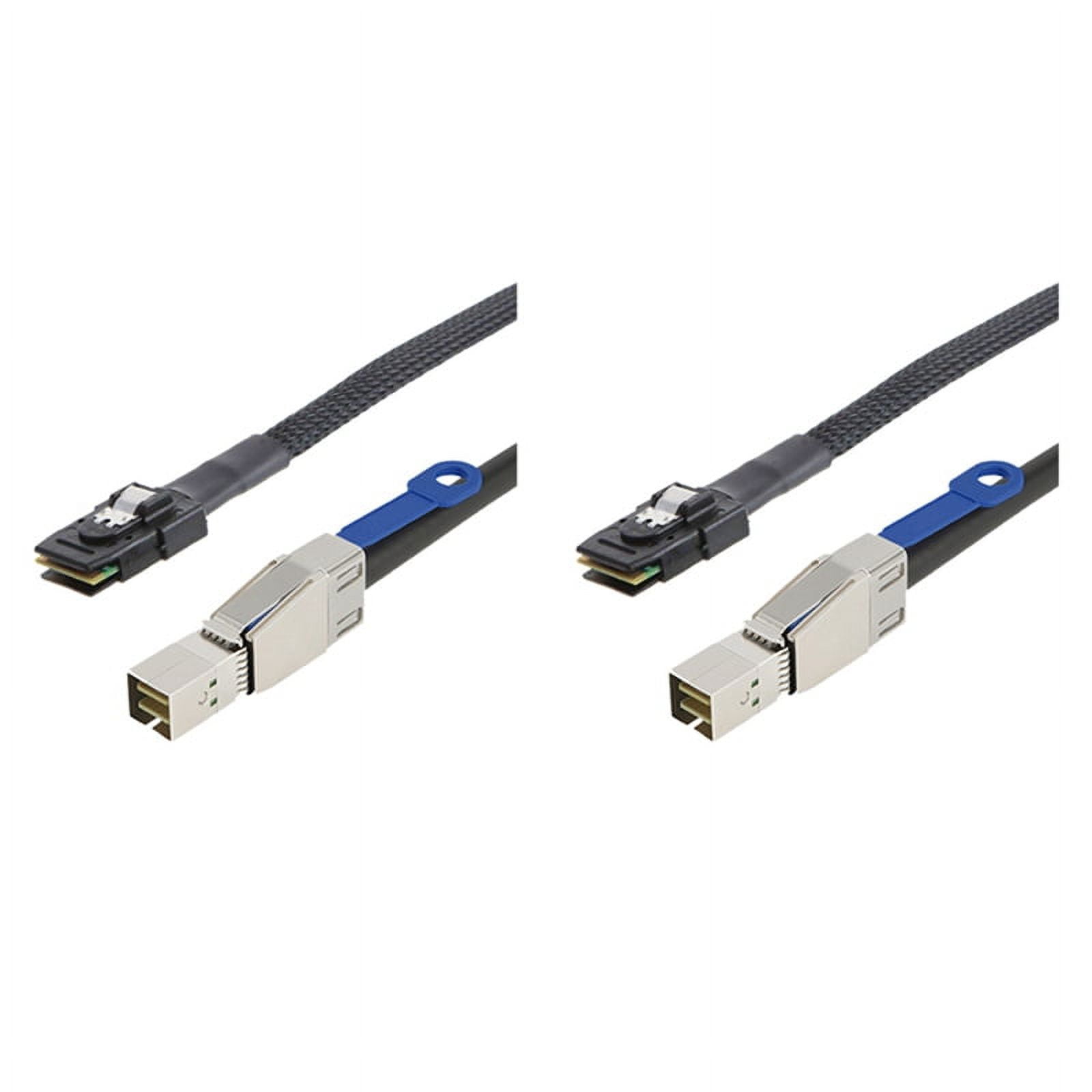 2X MINI SAS HD to MINI SAS 36PIN Adapter Cable SFF-8644 to SFF-8087 ...