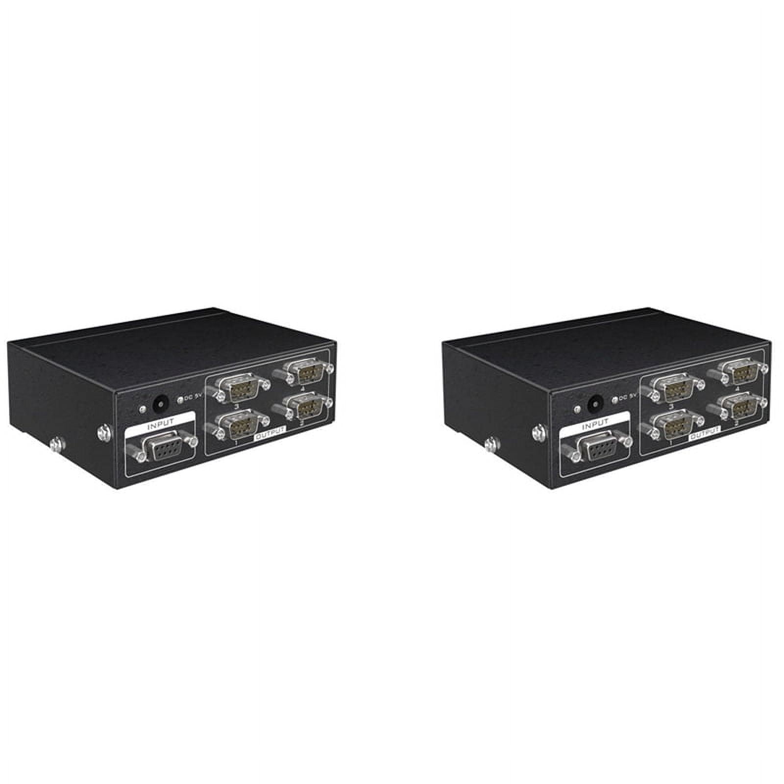 2X MT-RS104 Active Serial RS232 Splitter 1 to 4 RS232 Bi-Direction ...