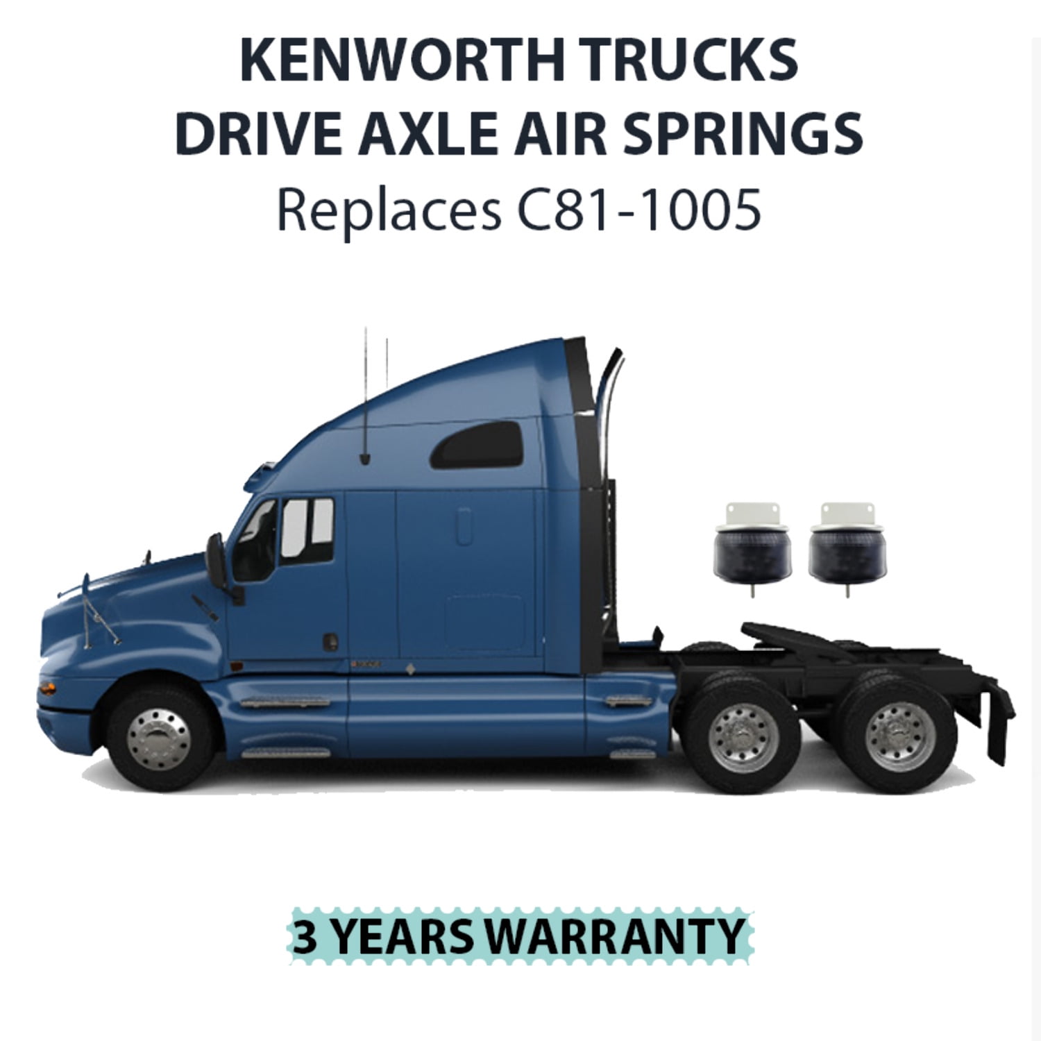 2X MVP Air Springs Bags, Compatible with Firestone W01-358-9541 ...